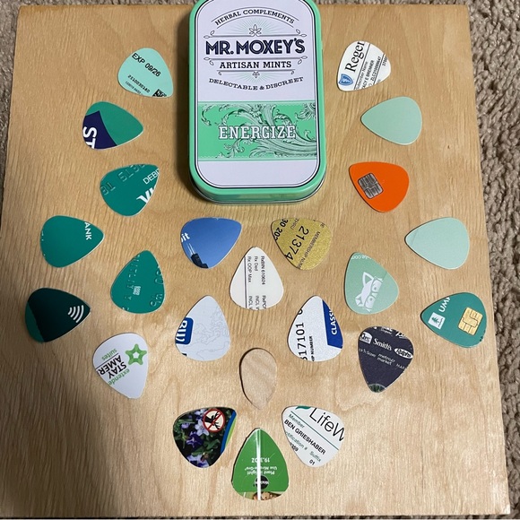 Other | 23 Homemade Guitar Picks In An Upcycled Storage Tin | Poshmark